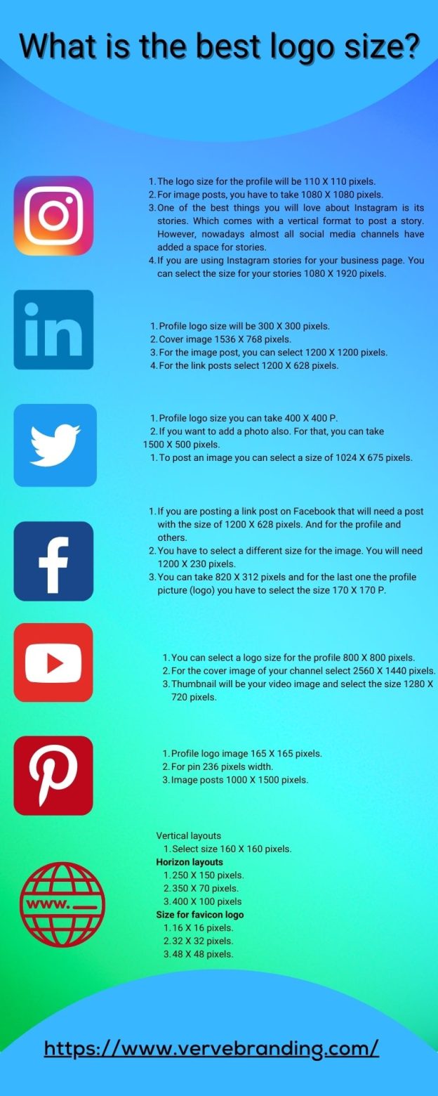 What is the best logo size? For websites, social and print
